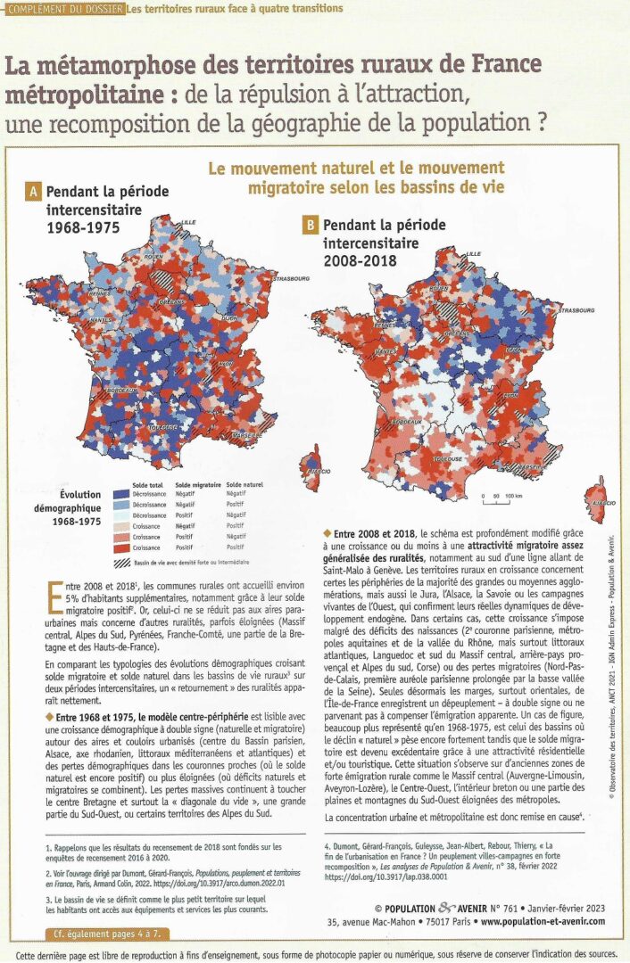 Les territoires ruraux face à quatre transitions - La Cliothèque
